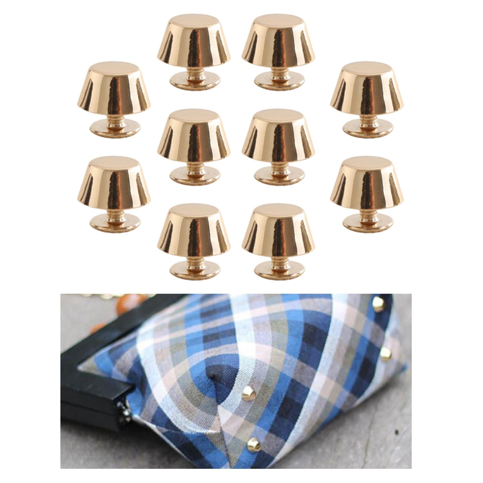 10/12Pcs Rivets Studs Spikes Zinc Alloy Dog Collars Garment DIY ...