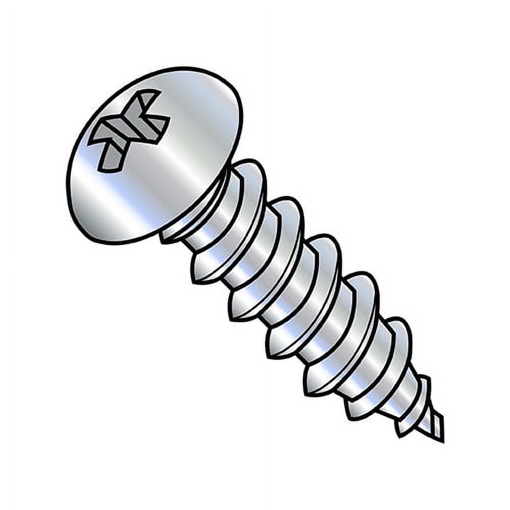 10-12X3/4 Phillips Round Self Tapping Screw Type A Fully Threaded Zinc ...