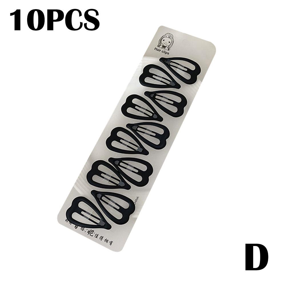 10-12pcs Black Star Hair Clips Snap Grips Emo Punk Party New Goth ...