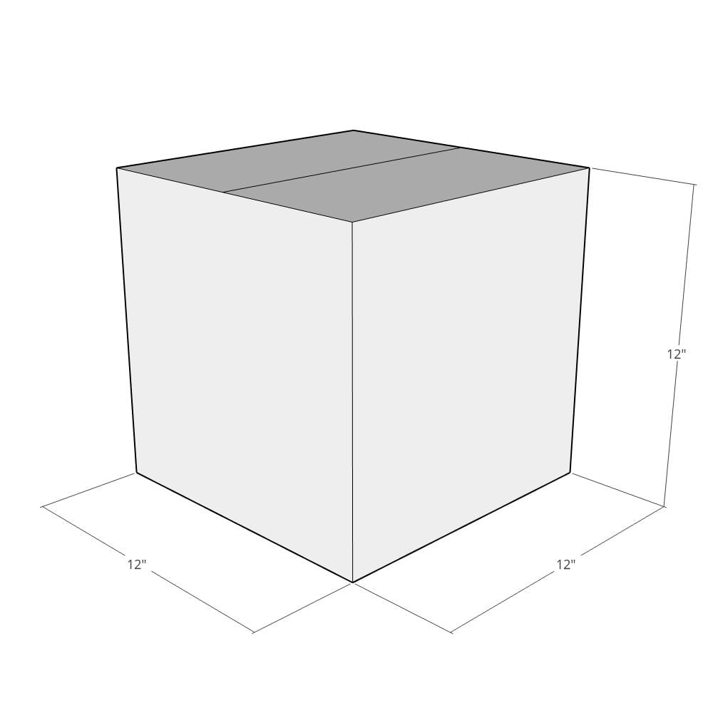 10 -12x12x12 White Corrugated Boxes -New for Moving or Shipping Needs ...