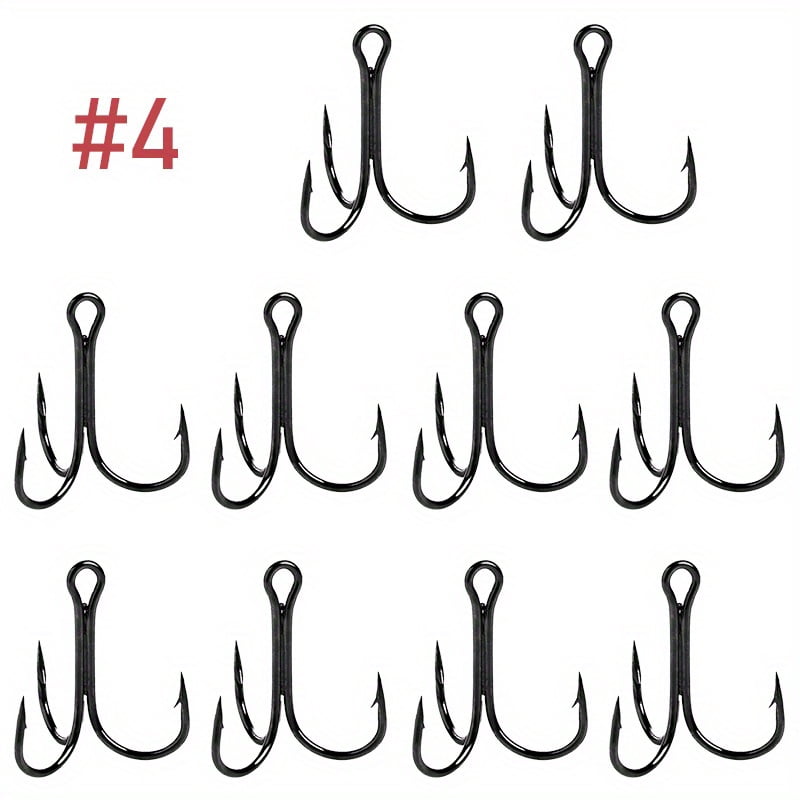 10/130pcs Lure Three-Book Anchor Fish Hook Three-Claw Hook Butterfly ...