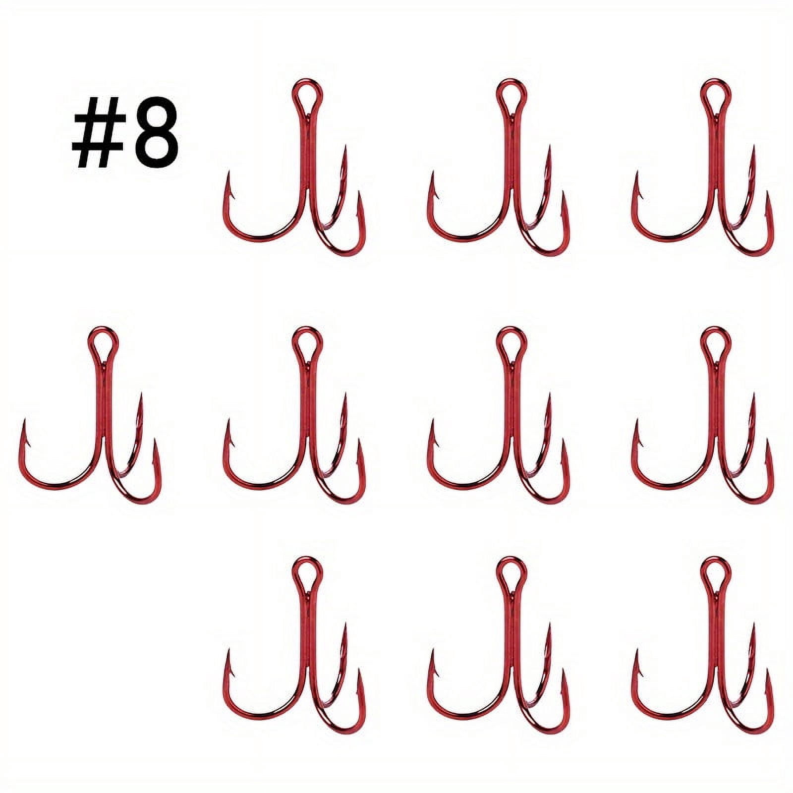 10/130pcs Lure Three-Book Anchor Fish Hook Three-Claw Hook Butterfly ...