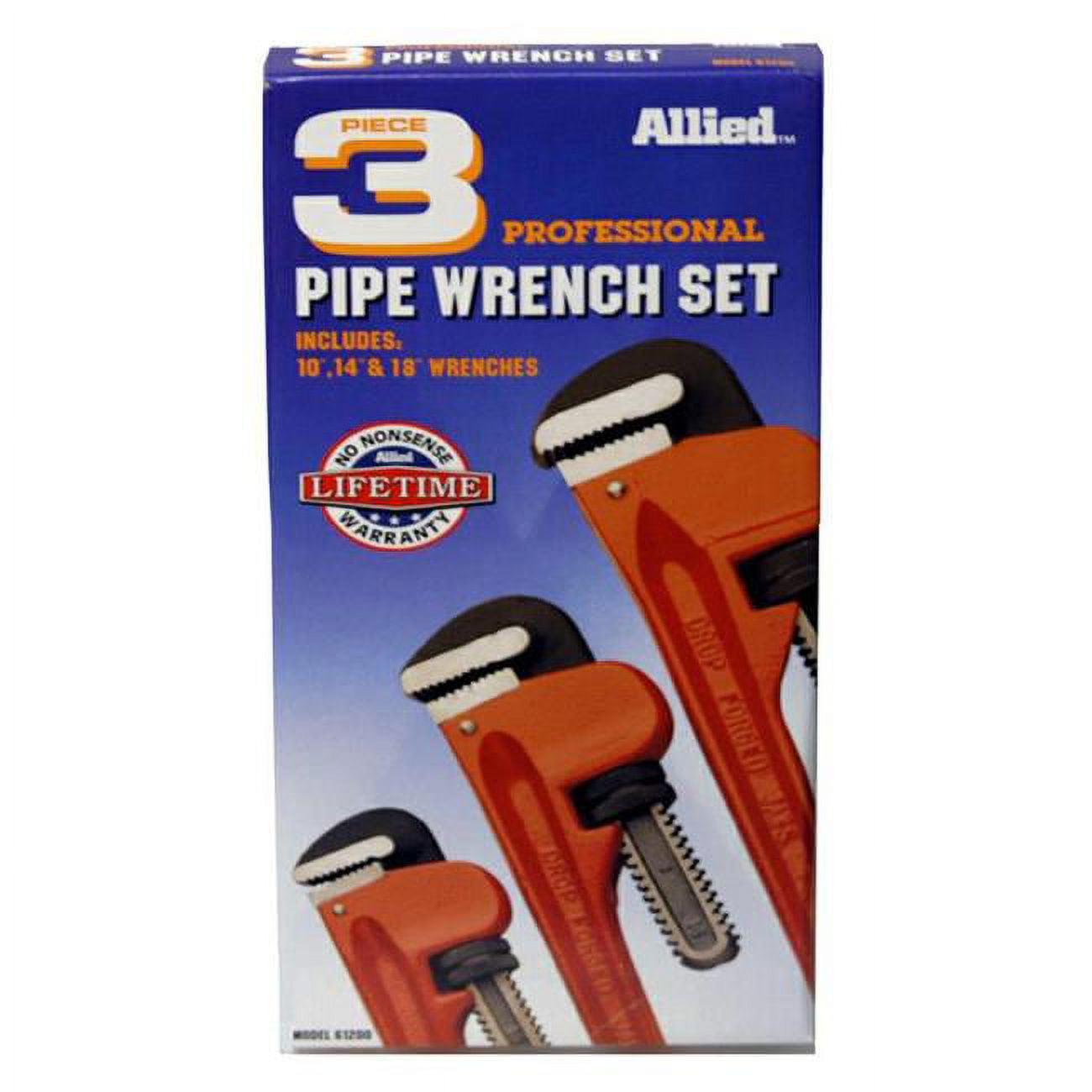 10, 14 & 18 in. Pipe Wrench Set - 3 Piece - Walmart.com