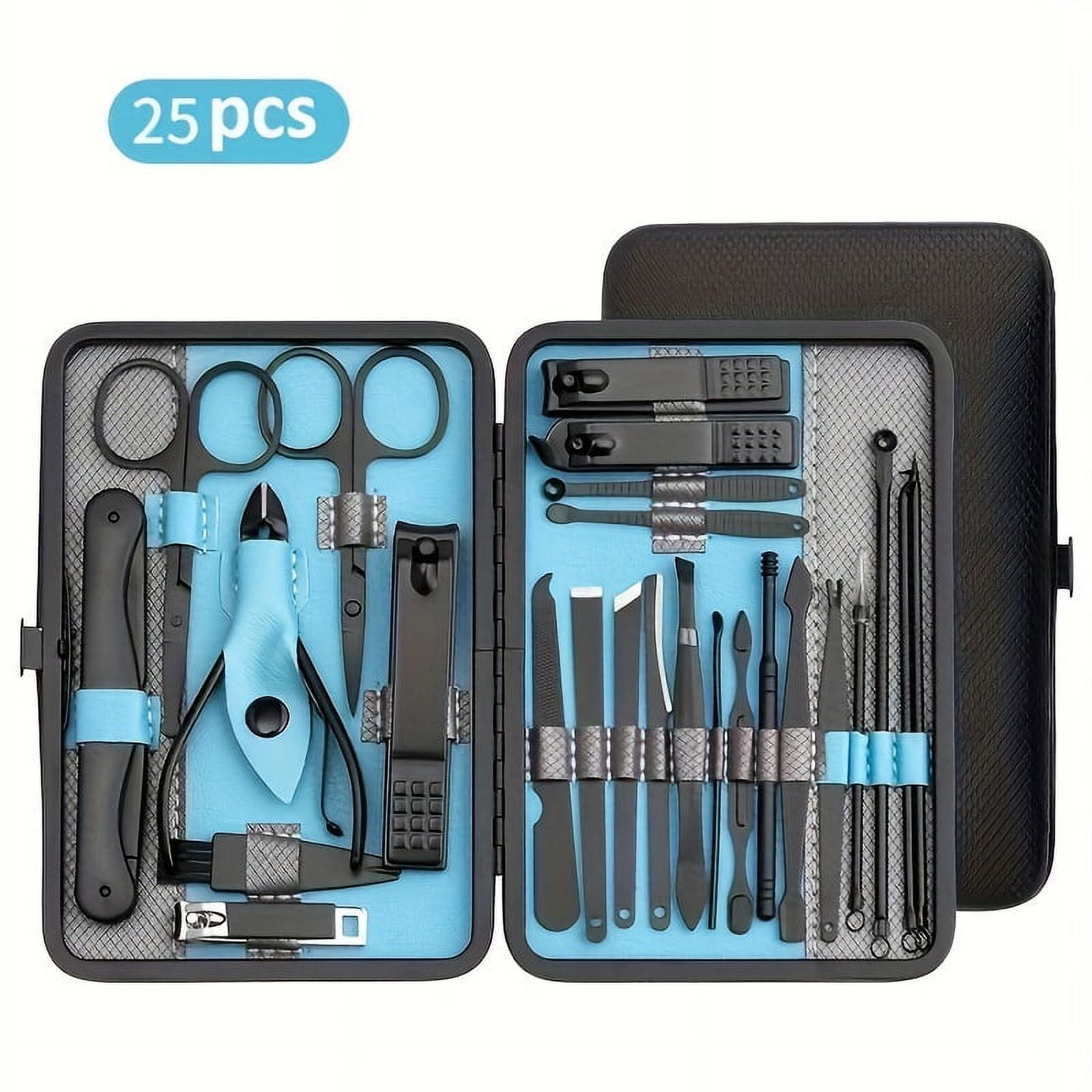 10/15/20/25pcs Nail Clippers Manicure Tool Set, With Portable Travel ...
