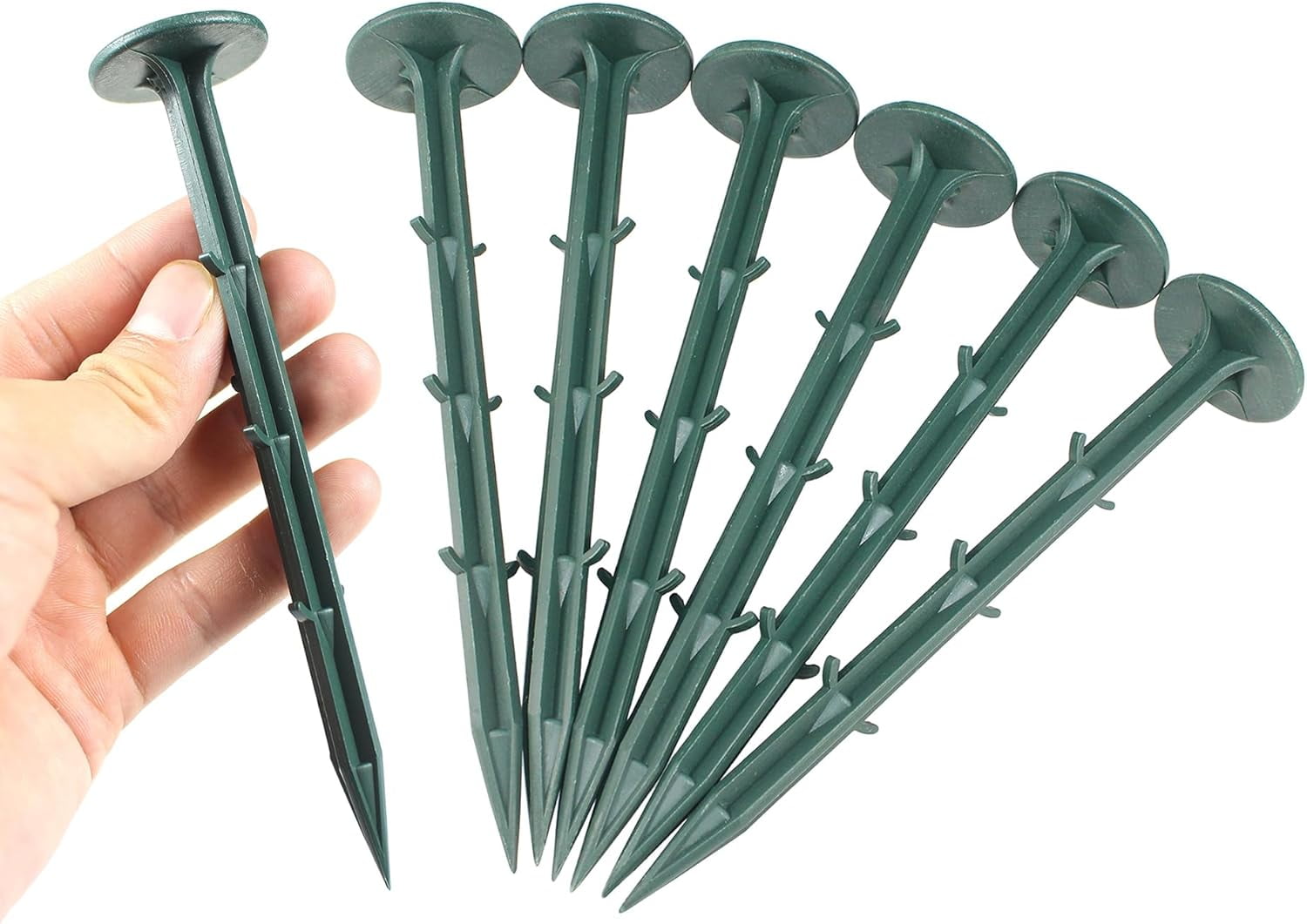 10/15/20 Pack 6 Inch Plastic Garden Lawn Stakes, Landscape Anchors ...