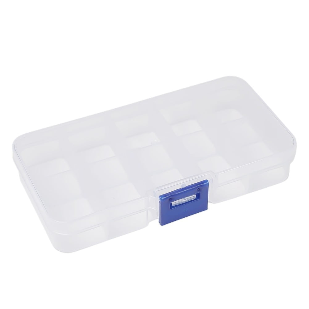 10/15/24 Compartments Plastic Box Jewelry Bead Storage Container DIY ...