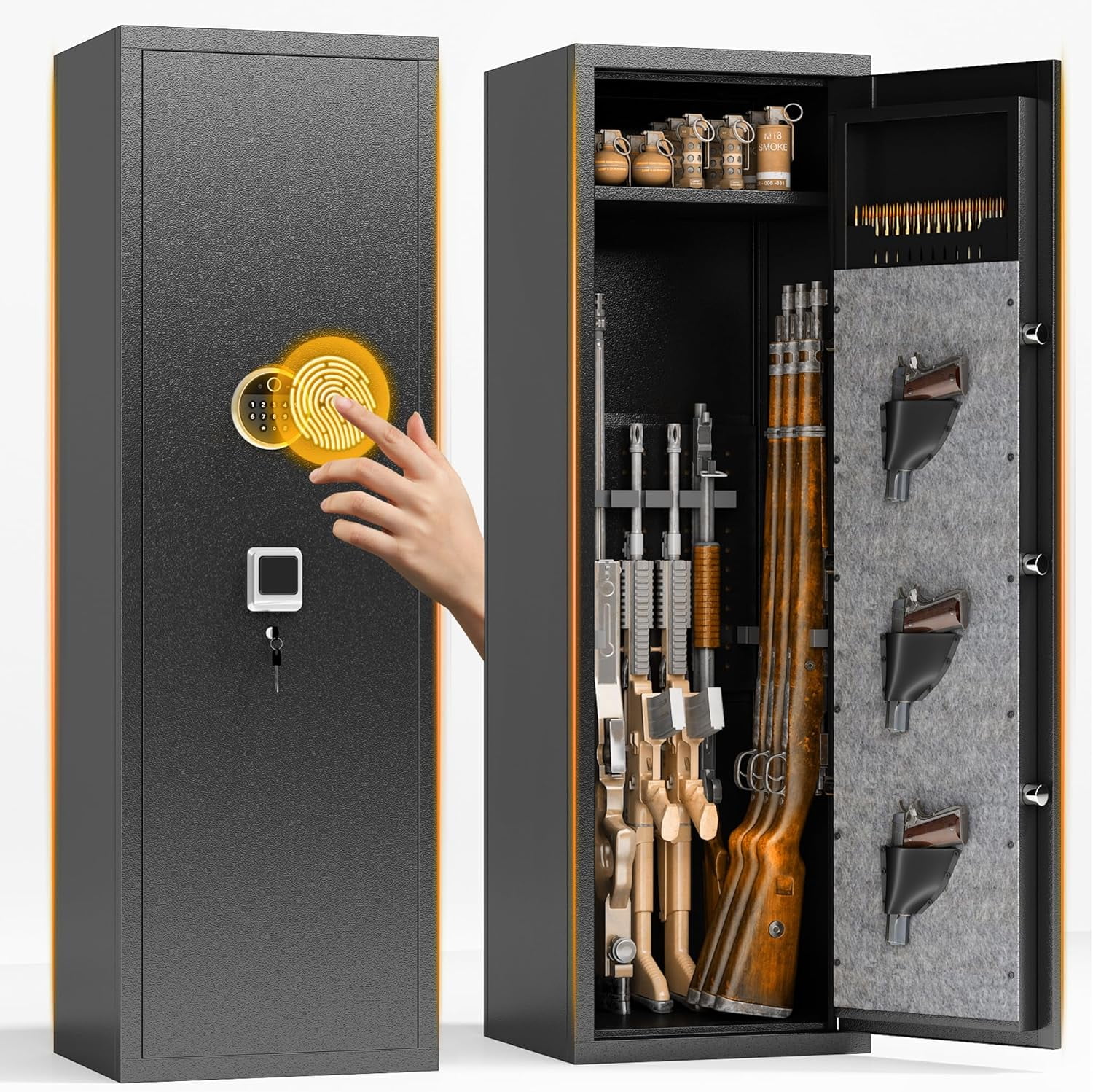 10-15 Gun Safe for Rifles and Pistols,Quick Access Gun Safes & Cabinets ...