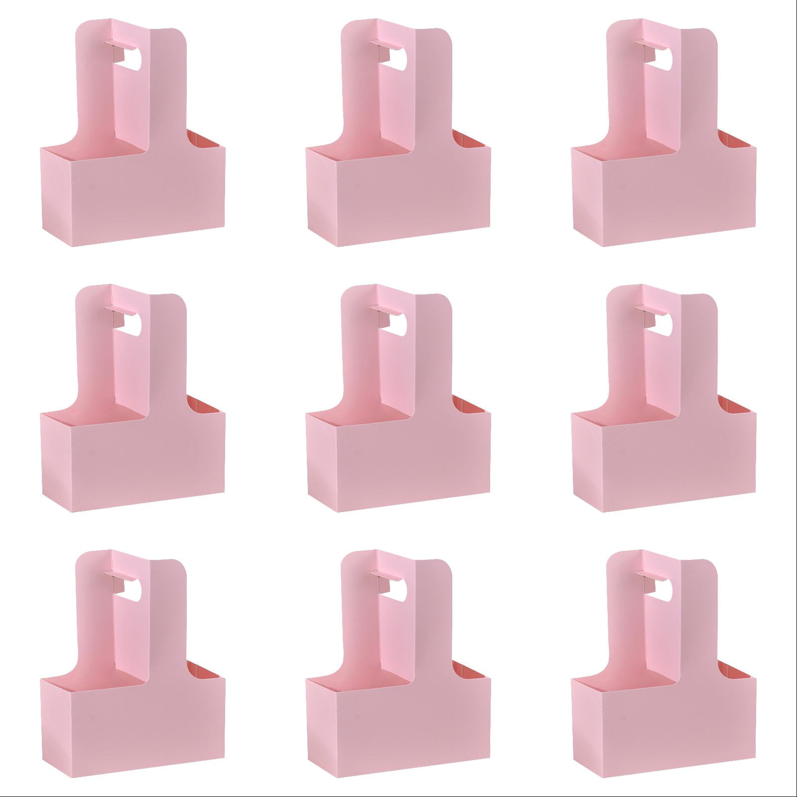 10/15Pcs 6.9x3x8.8 Inch 2 Cup Drink Carrier with Handle Paper Cardboard ...