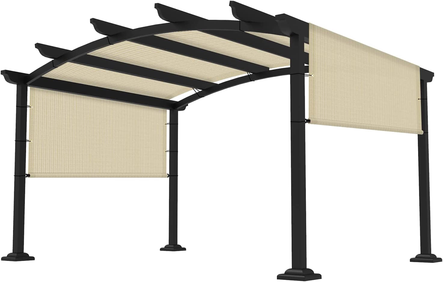 10'×16' pergola shade cover universal replacement canopy for outdoor ...