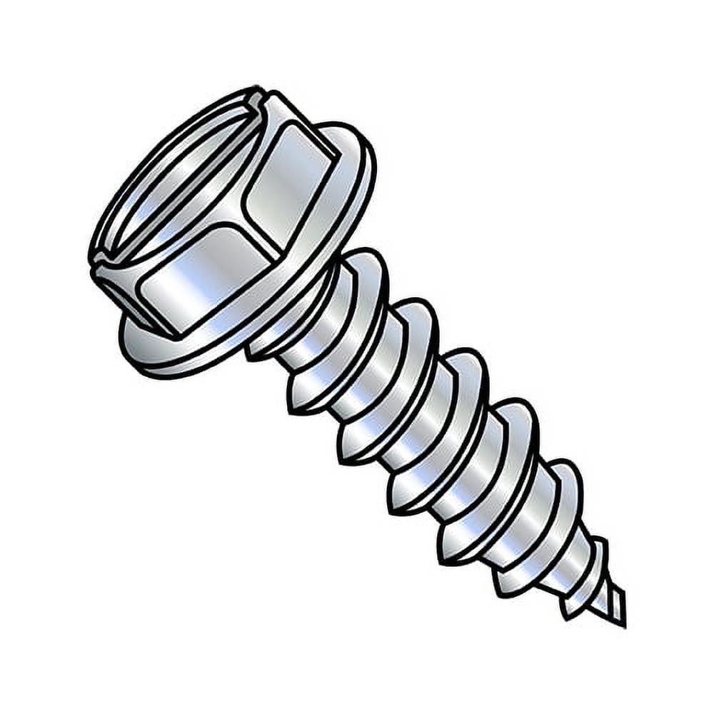 10-16X4 1/2 Slotted Indented Hex Washer Self Tapping Screw Type AB ...