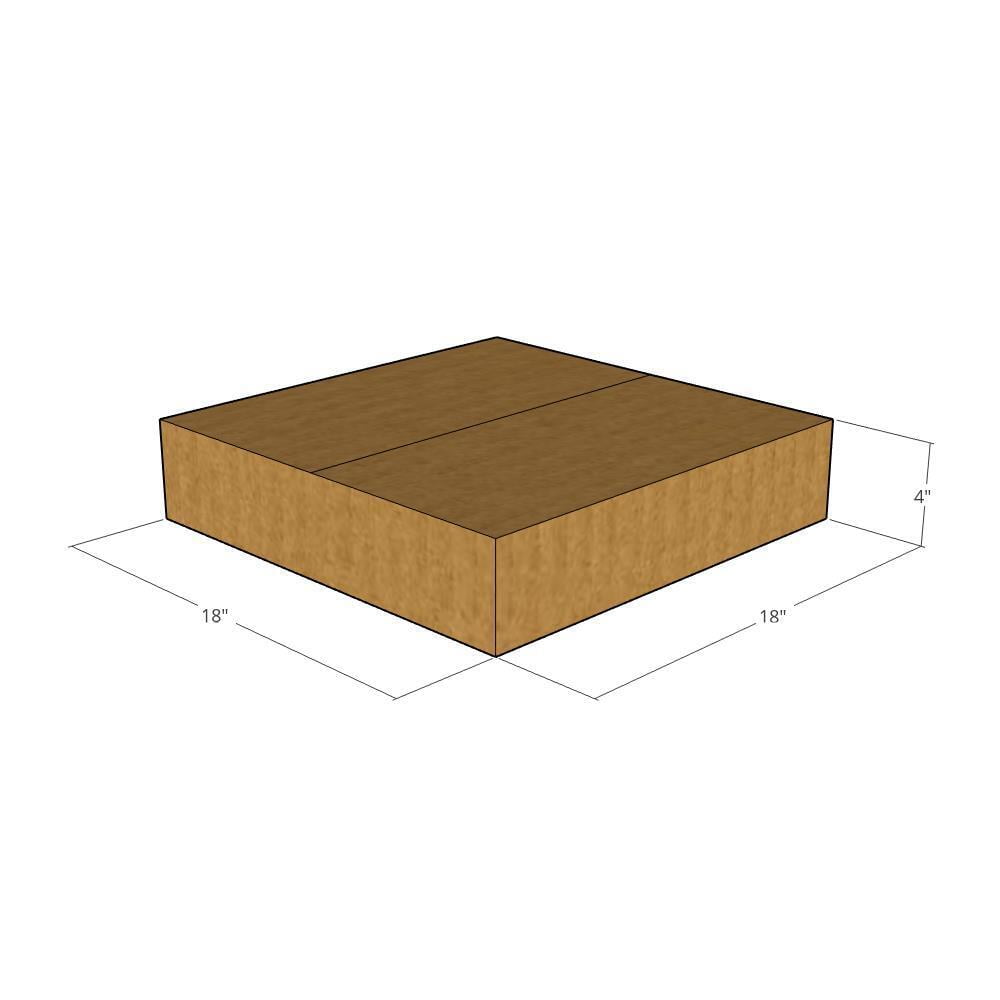 18x18x4 Kraft Brown Corrugated Shipping Boxes, 32 ECT, Qty 10 - Walmart.com