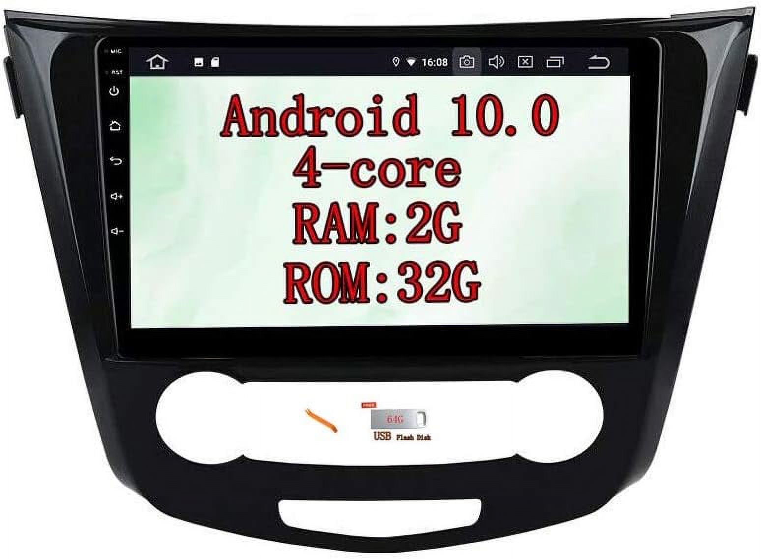 10.1Inch Android Car Stereo in Dash Car Radio 4-Core RAM 2G ROM 32G Head Unit GPS Navigation for ...