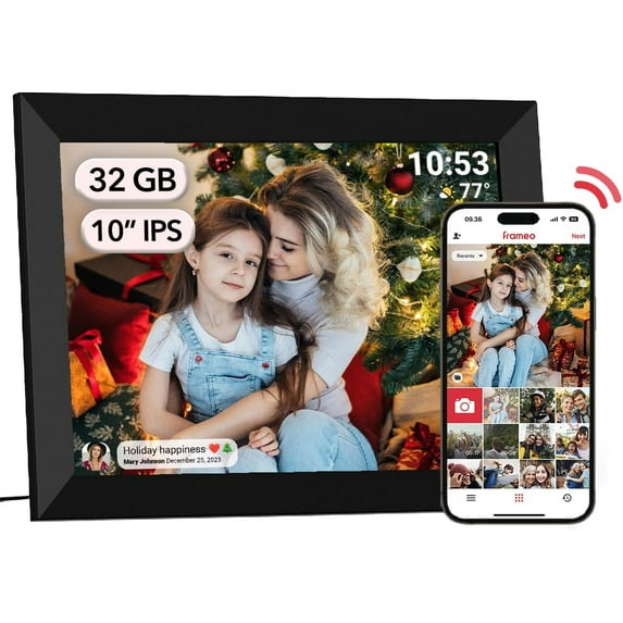 10.1Inch WiFi Digital Picture Frame IPS Touch Screen HD Disply,Video ...