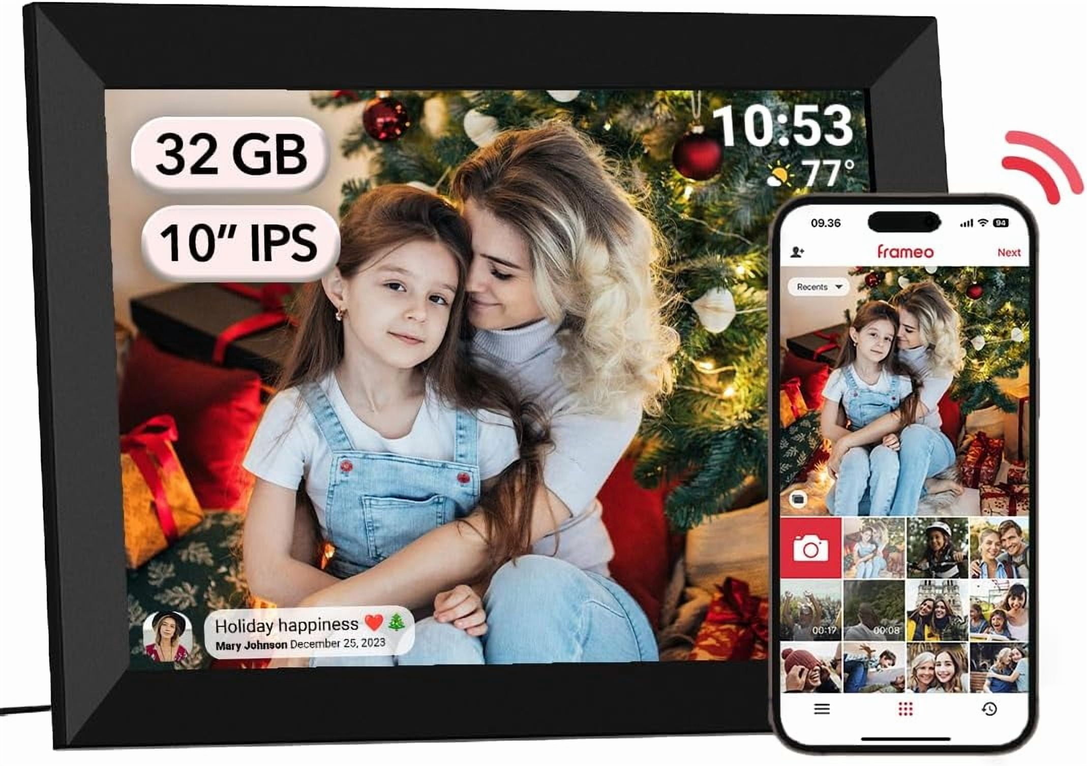 10.1Inch WiFi Digital Picture Frame IPS Touch Screen HD Disply,Video ...