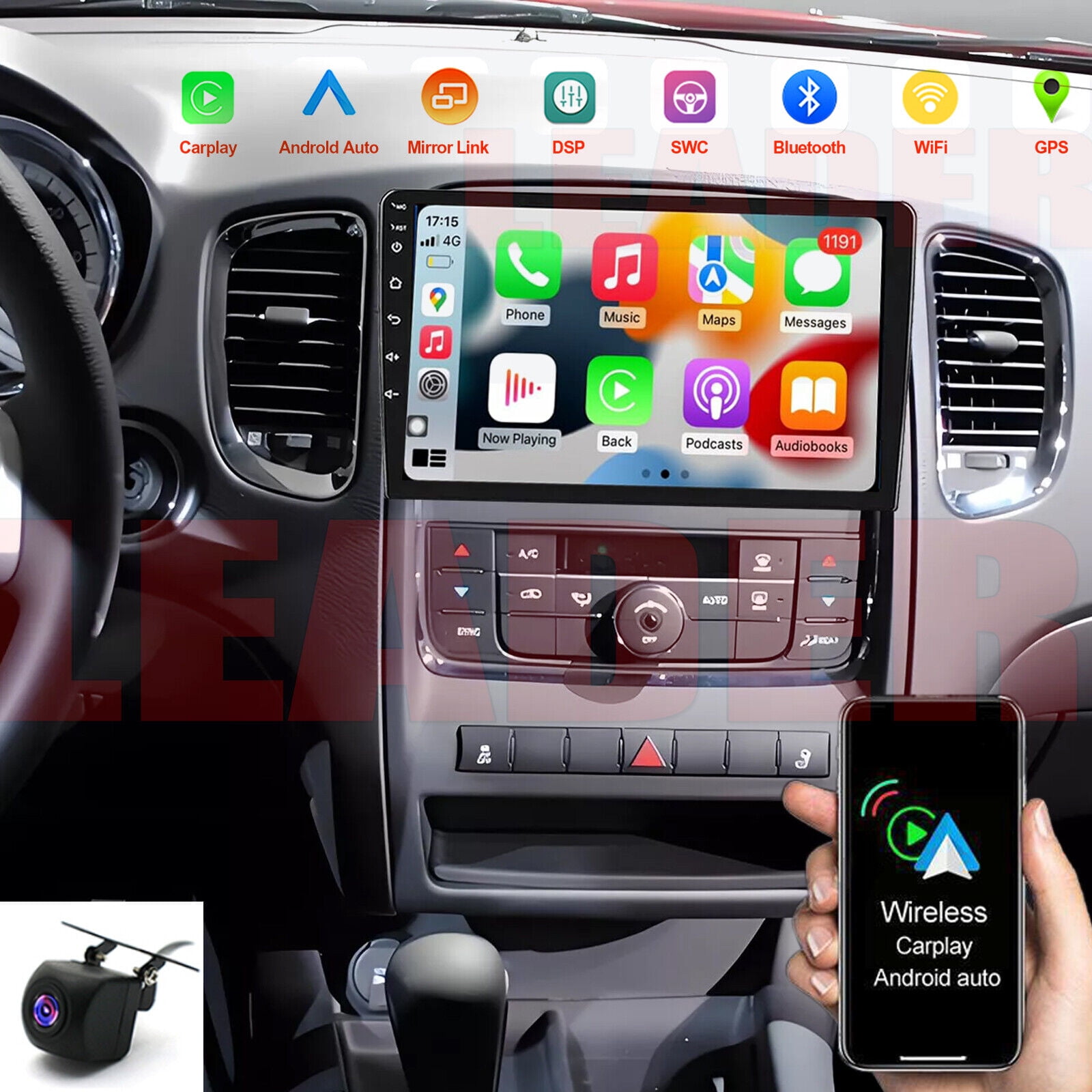 10.1inch Android13 Carplay Car stereo radio GPS RDS FM for Dodge ...