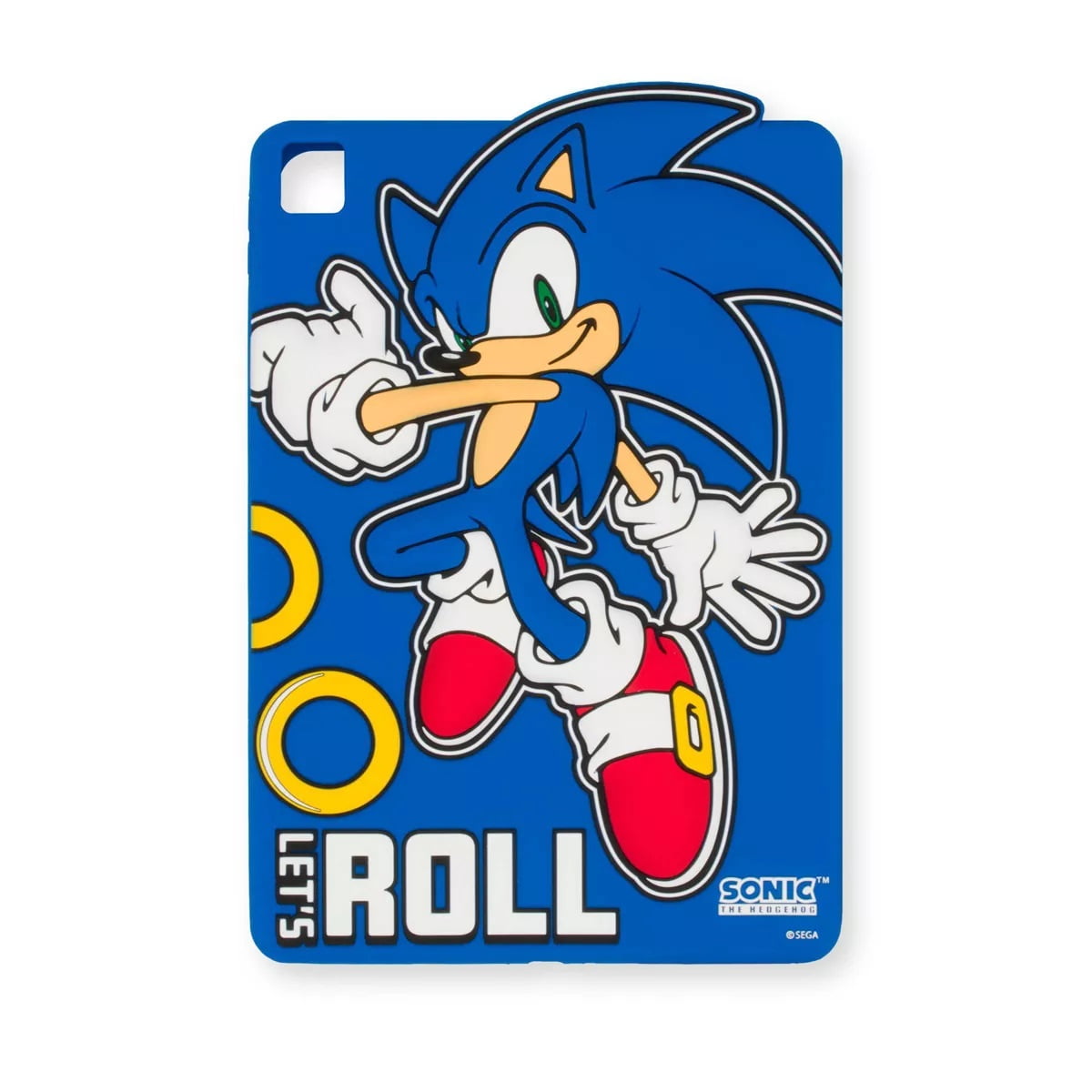 10.2" Sonic the Hedgehog "Let's Roll" 3D Silicone Tablet Case For iPad ...