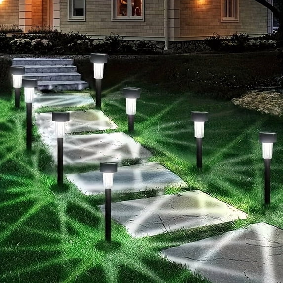 10/20/30/40 Pack Super Bright Solar Pathway Lights, Dusk To Dawn Auto ...