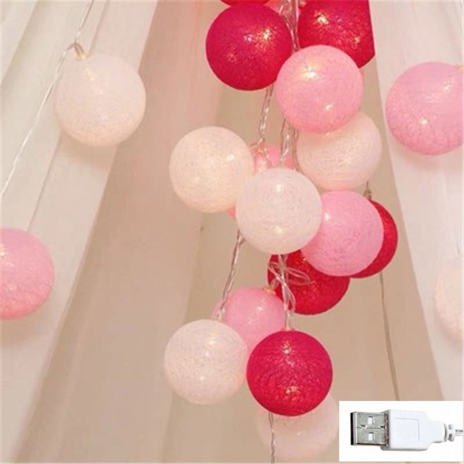 10/20/30 LEDs String Lights Cotton Thread Balls Home Decoration Lamp ...