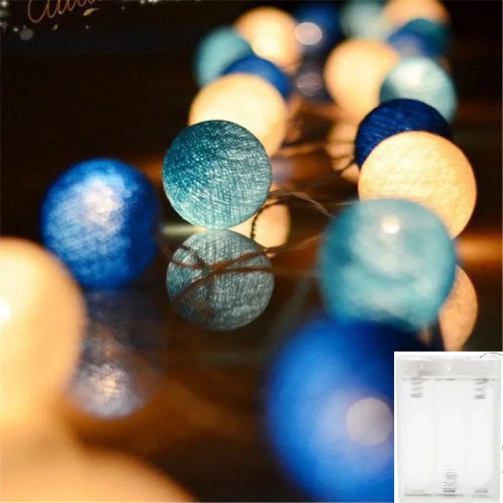 10/20/30 LEDs String Lights Cotton Thread Balls Home Decoration Lamp ...
