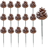 20Pcs Natural Decorative Fake Pine Cone - Attractive Pinecone ...