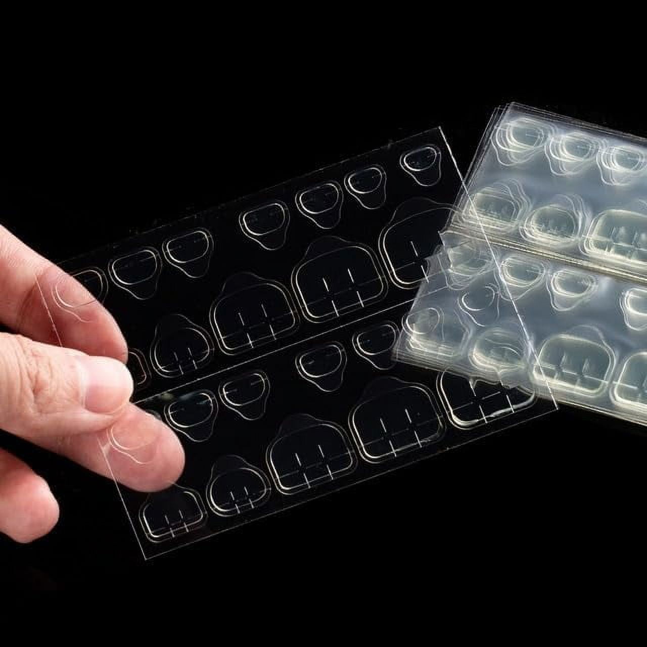 10/20/30 Sheets Double-Side Clear/Pink/Yellow il Glue Stickers ...