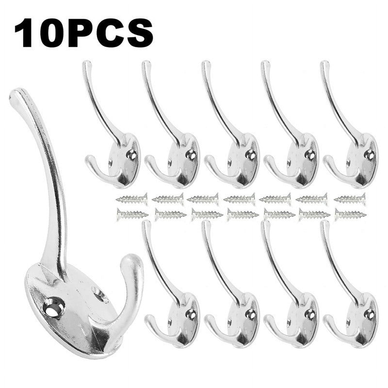 10/20/30Pcs Cast Iron Coat Hooks Set Retro Hanger Hook Wall Mount Haak ...