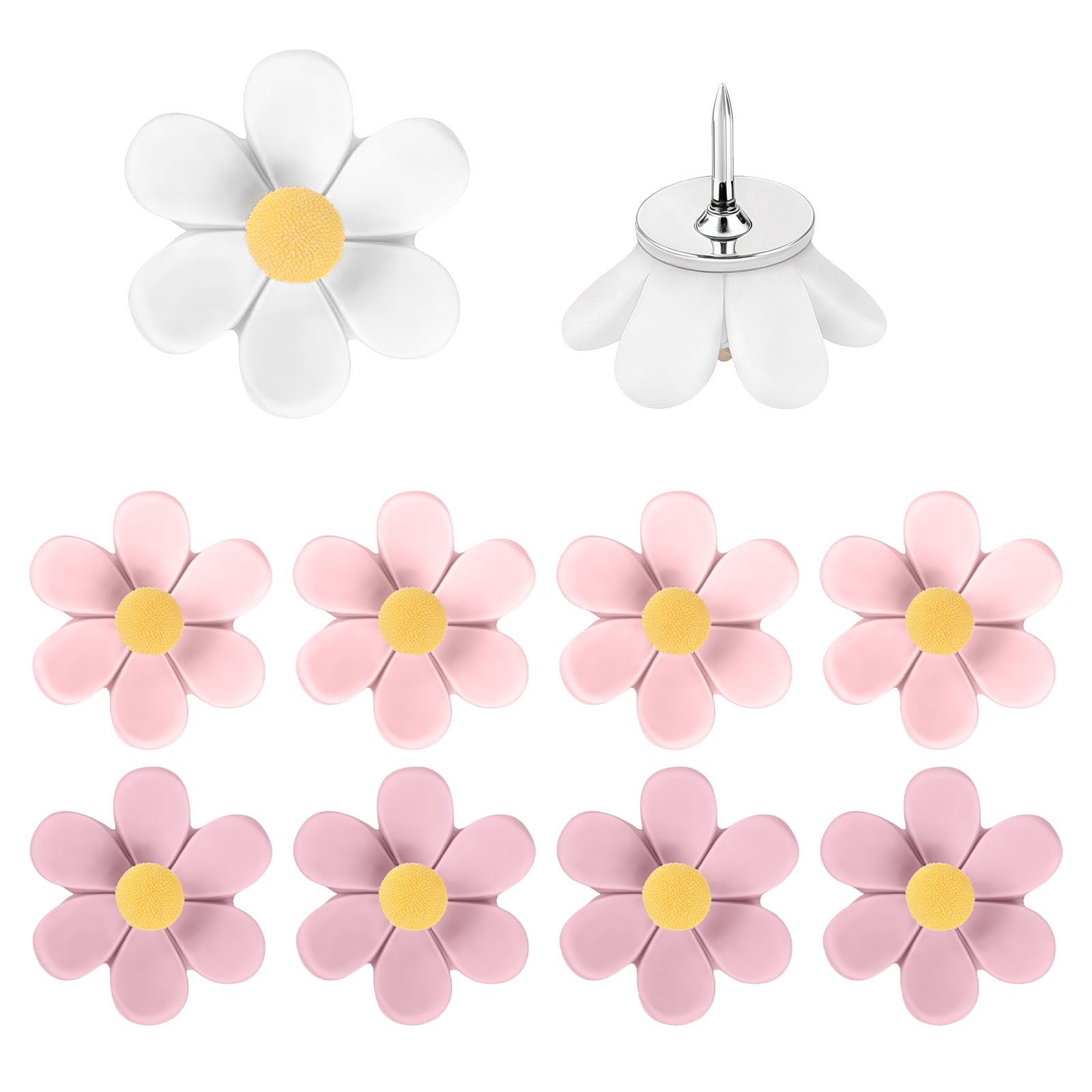 10/20/30Pcs Flower Head Push Pins Cork Notice Board Thumb Tacks for ...