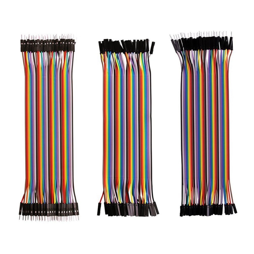 10 20 30cm 40 Pin Breadboard Jumper Wire Cable for Arduino - Walmart.com