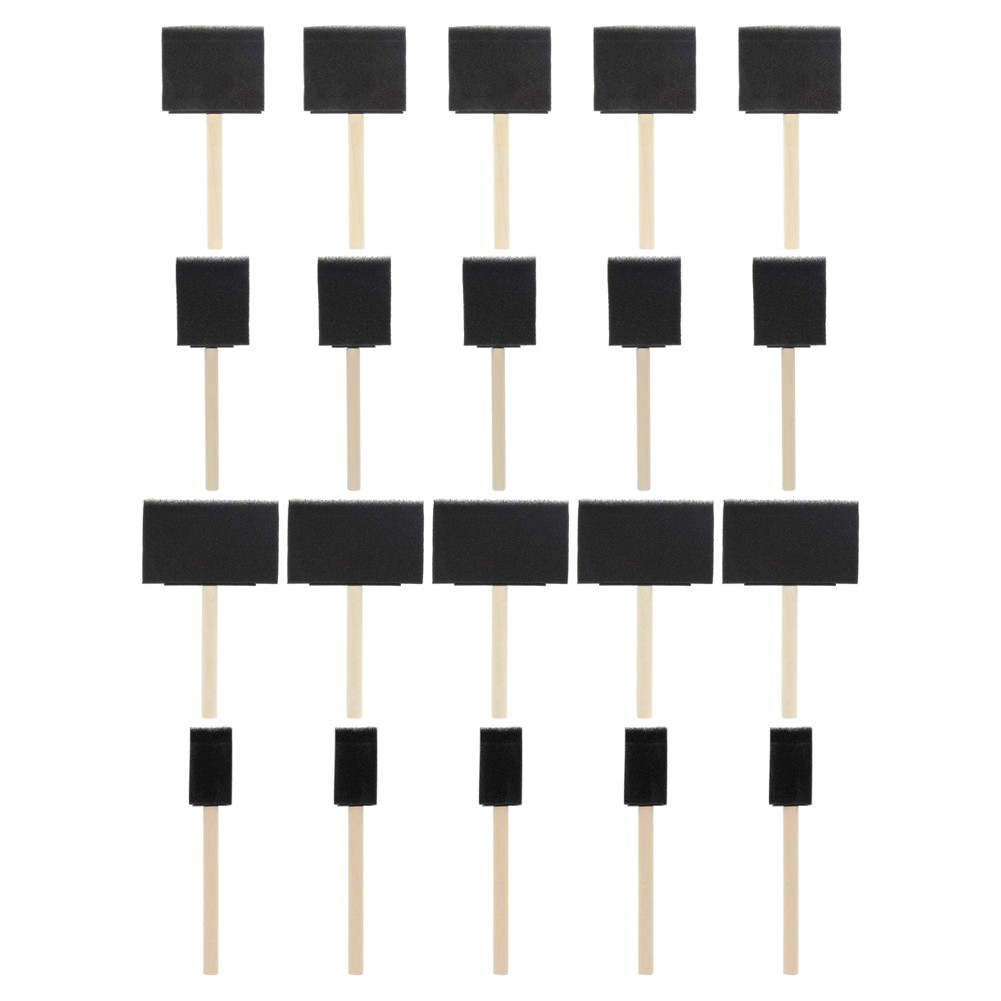 10/20/30pcs Wood Handle Sponge Brushes for Painting,Staining,DIY Craft ...