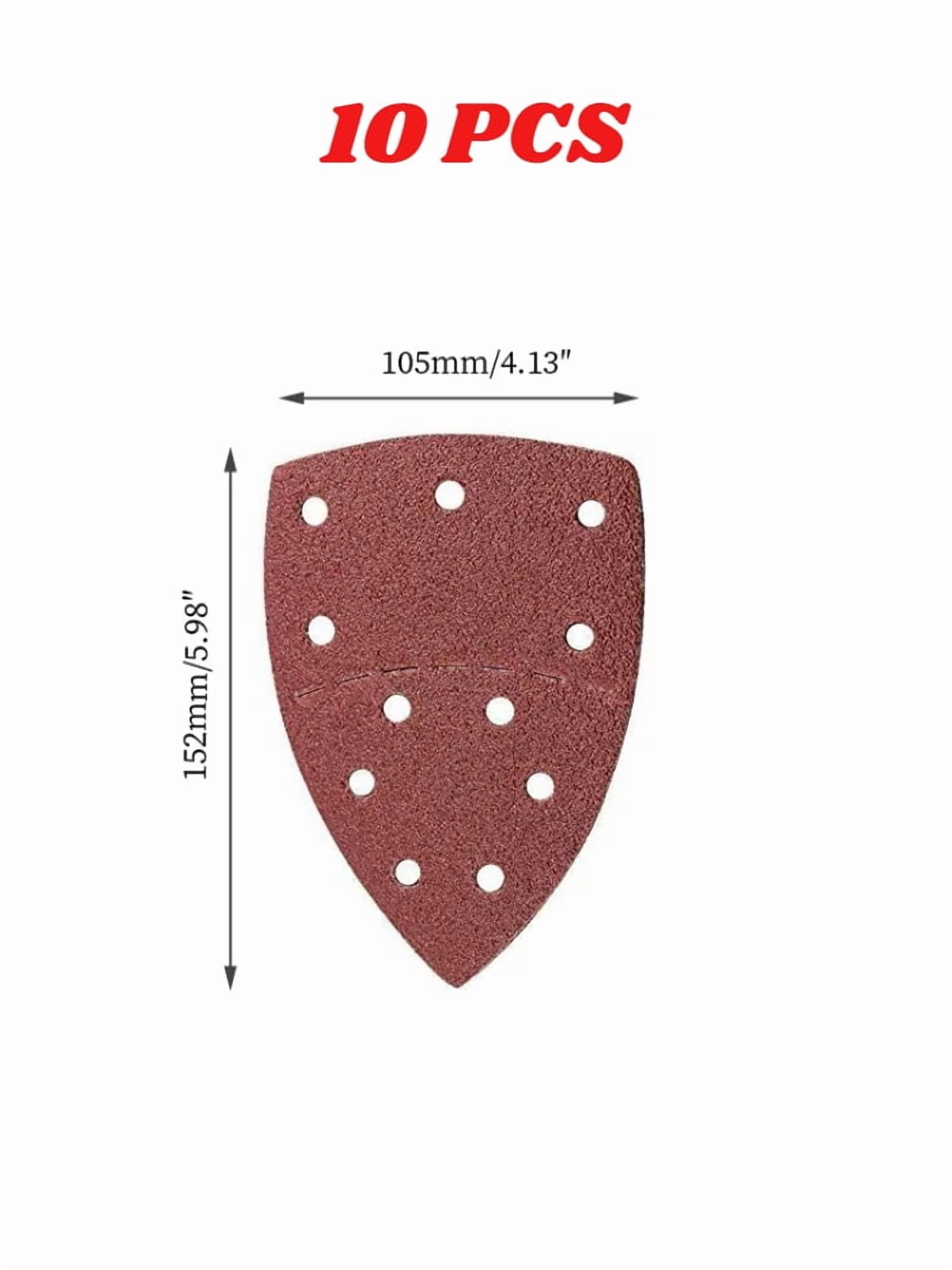 10/20/40 PCS 11Holes Mouse 40-2000 Grits Paper Detail Sanding Sander Sander PSM Triangular ...