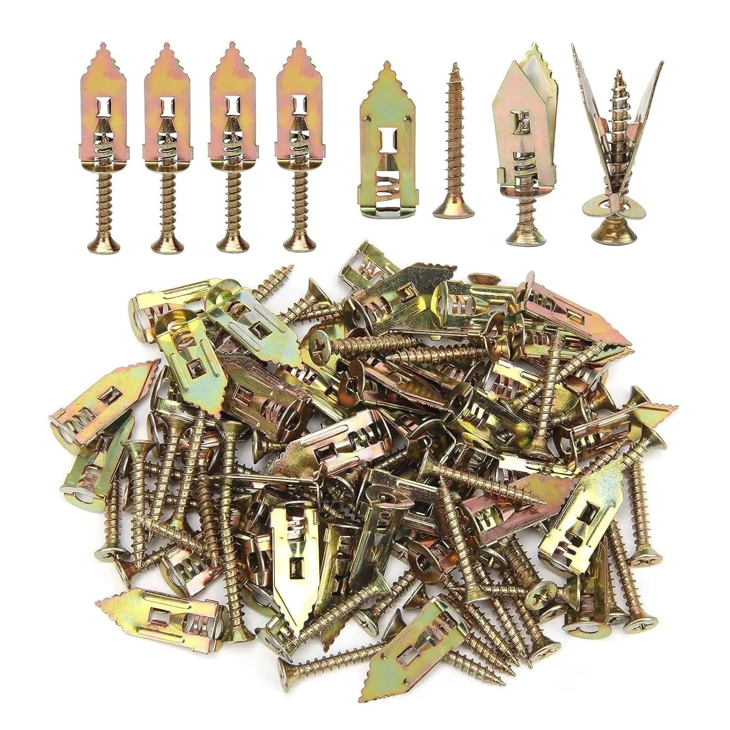 10/20/50/100/200 Sets of Self-Tapping Drywall Expansion Anchors and ...