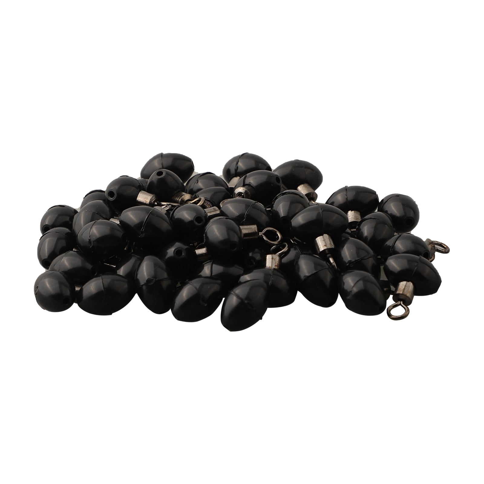 10/20/50/100Pcs Fishing Tackle Zip Rig Slider Pulley Beads Swivel Clip ...