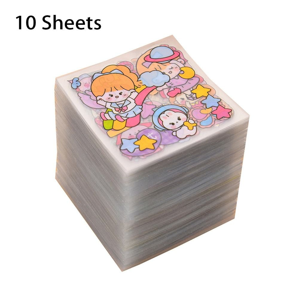 10/20/50Pcs New Transparent DIY Waterproof Cute Cartoon Patterns Phone ...