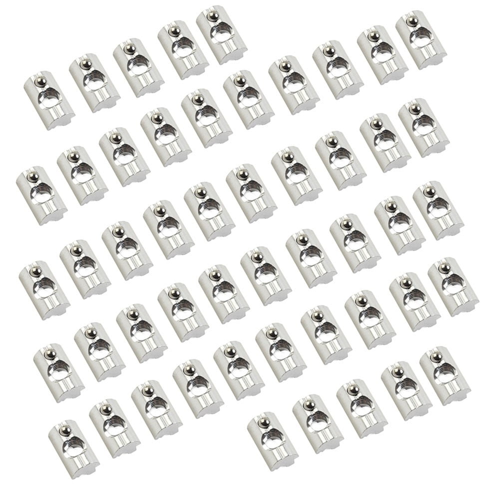 10/20/50Pcs Sliding Blocks Aluminum Spring Ball M8 Nut Solar Pv ...