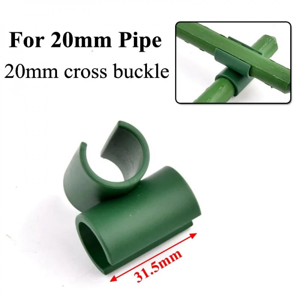 10/20/50pcs Garden Cross Clip Plastic Fastener ,8/11/16/20mm Plant ...