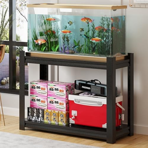 10-20 Gallon Fish Tank Stand Storage Shelf,Heavy Duty Sturdy Reptile ...