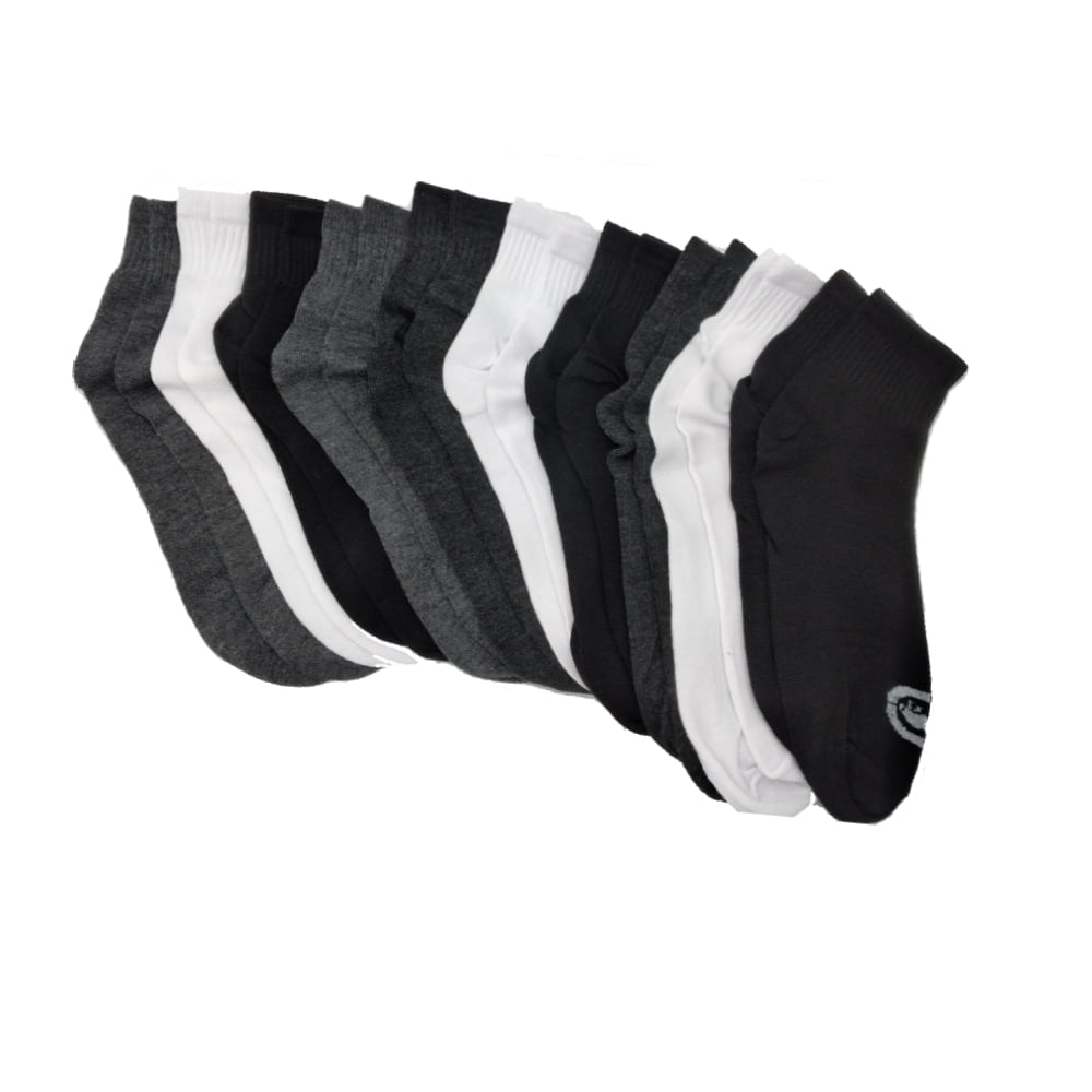 10-20 Pairs of Ecko Men's Basic Quick Dry Quarter High Athletic Socks ...