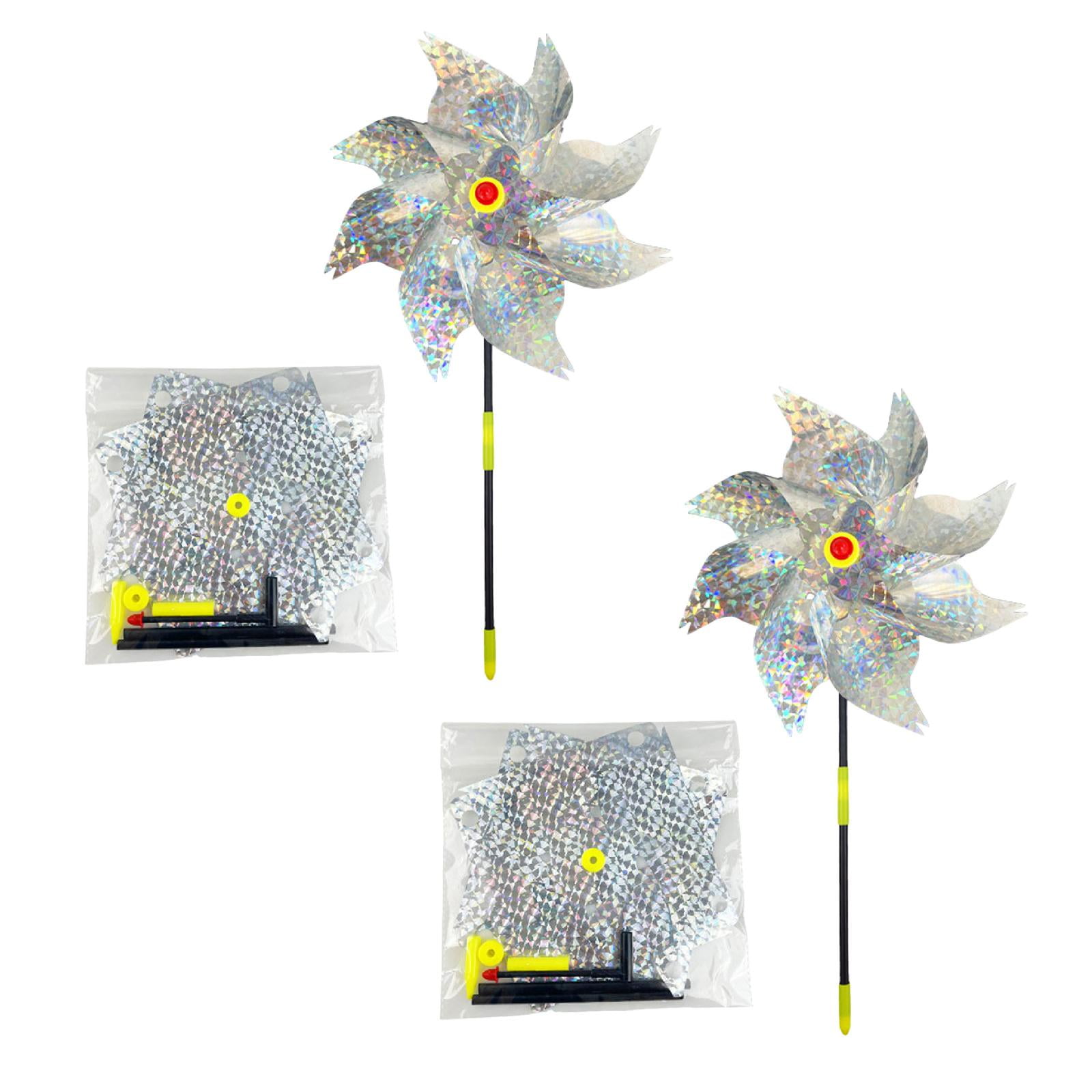 10/20 Pcs Reflective Pinwheels with Stakes (Assembly Required), Extra ...