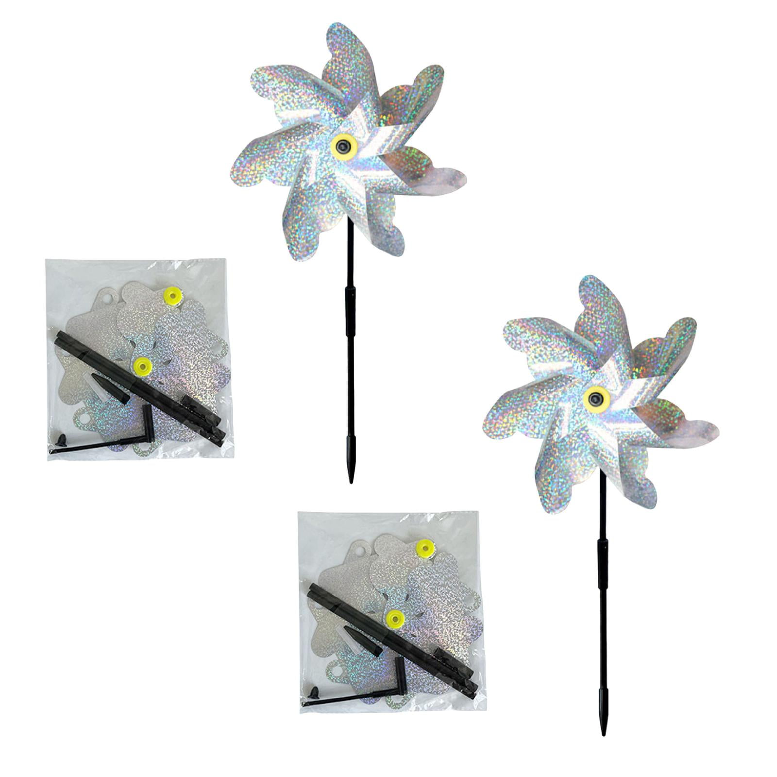 10/20 Pcs Reflective Pinwheels with Stakes (Assembly Required), Extra ...