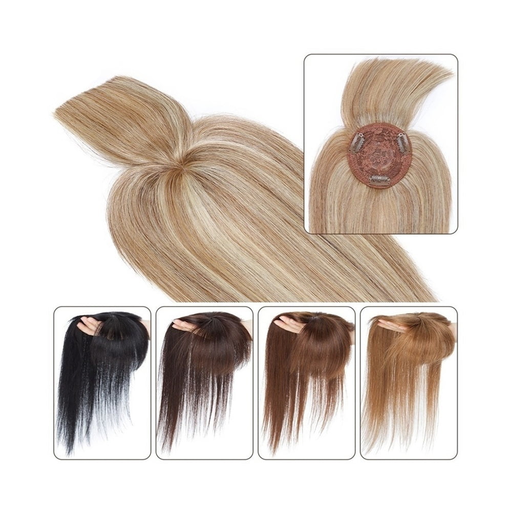 10-20 inch Hair Toppers for Women Clip In Indian Hair Extensions 8.5*8 ...
