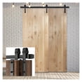 10-20FT Bypass Sliding Wood Barn Door Hardware Kit, Closet Slides ...