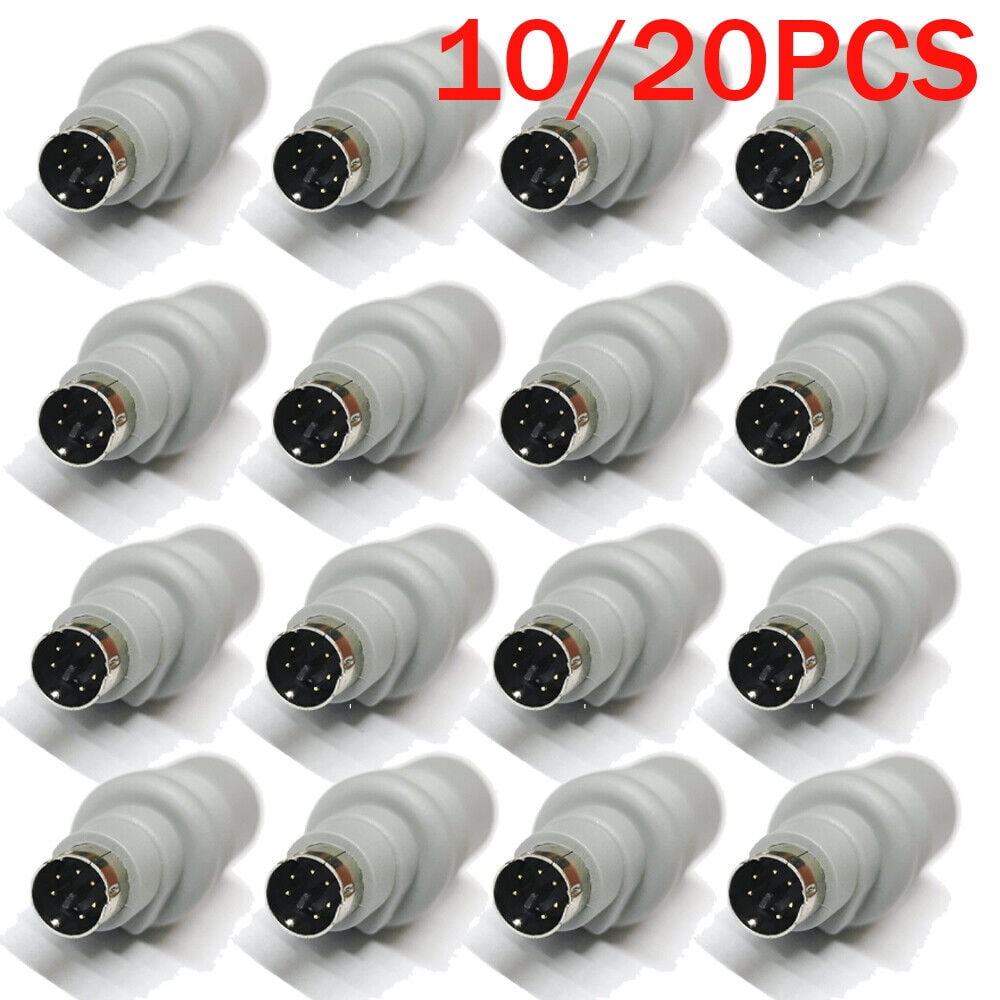 10/20PC AT to PS/2 Keyboard Adapter AT Din 5-pin Female PS2 Mini-Din 6 ...