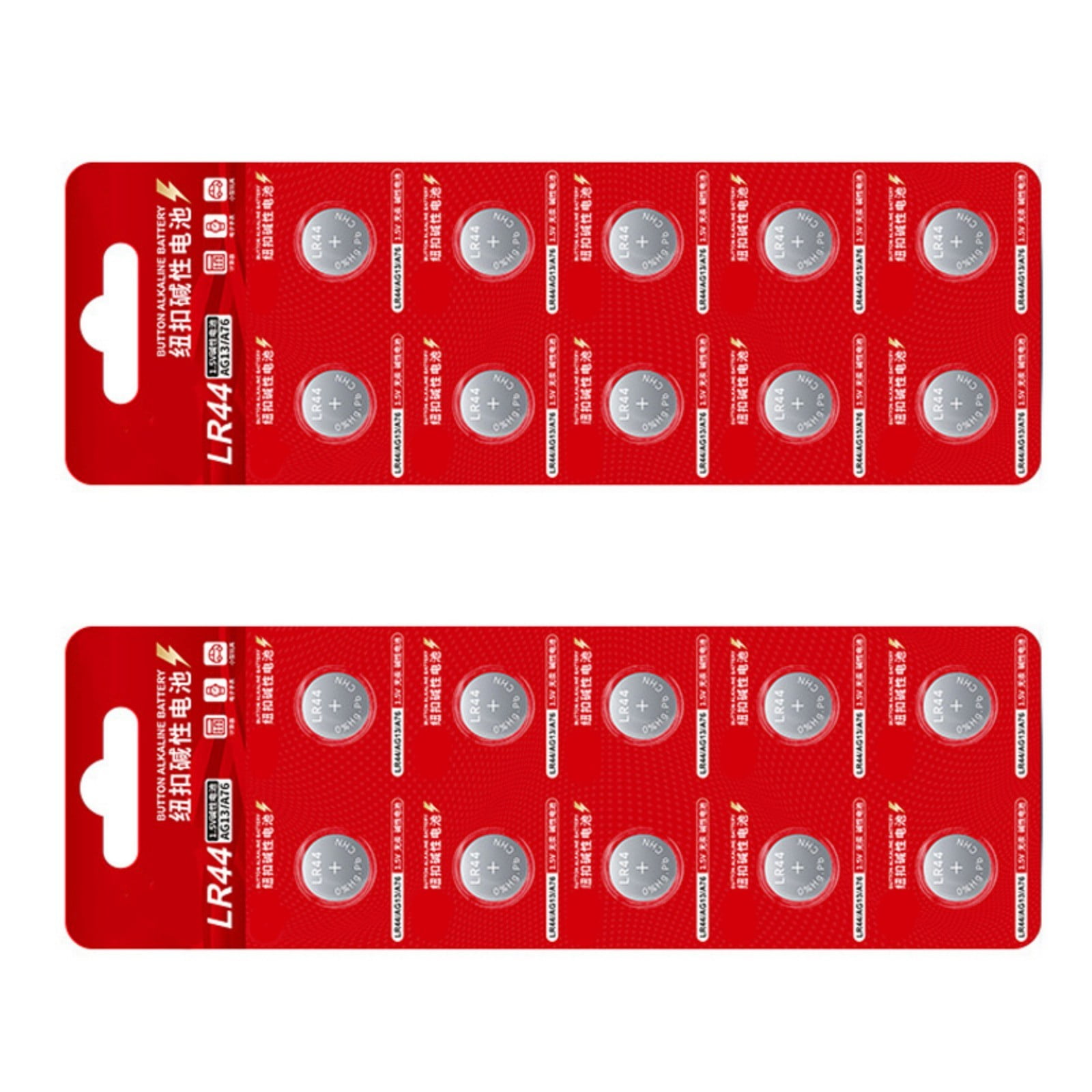 10/20PCS LR44 Alkaline Button Cell Batteries 1.5V Long Use Power AG13 ...