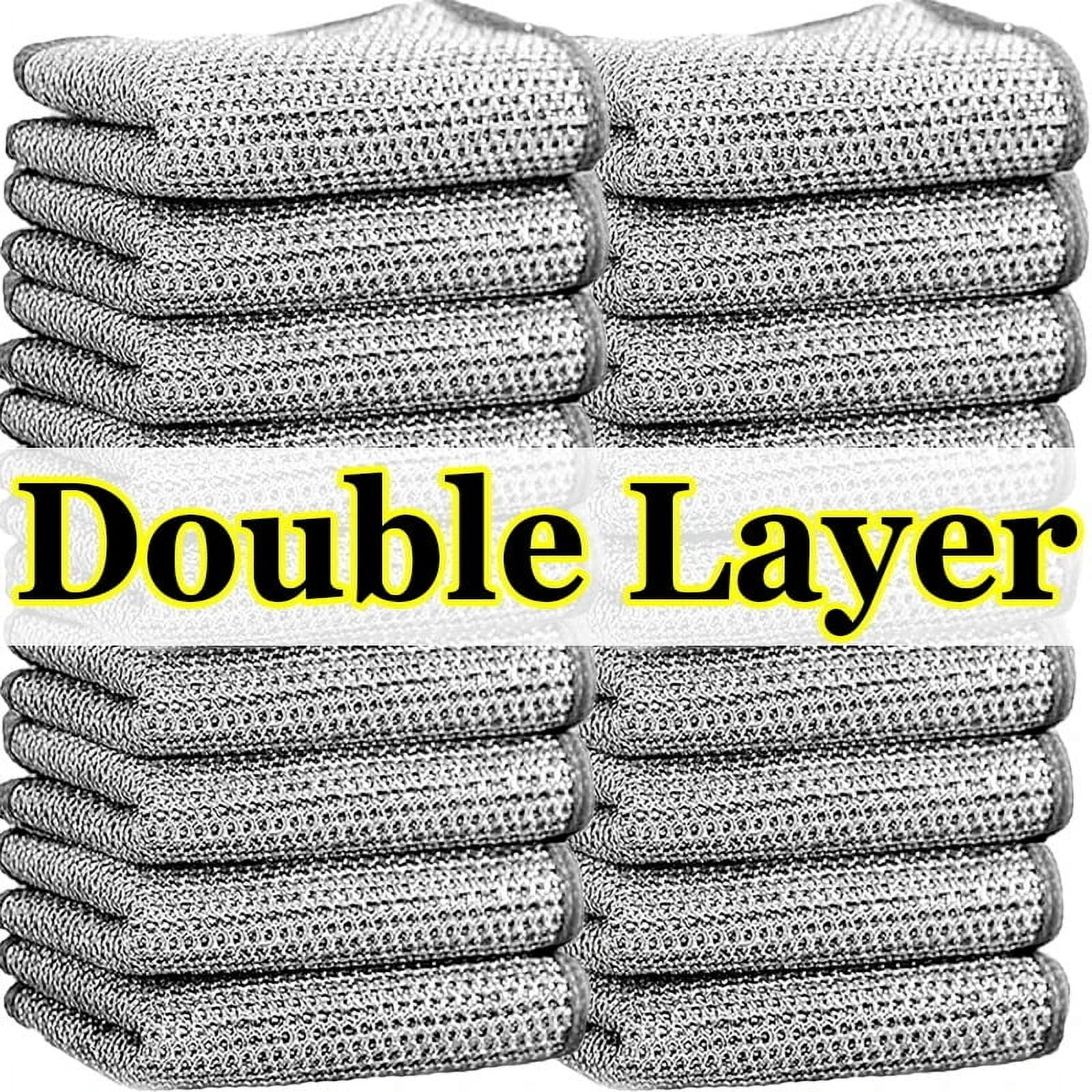 10/20PCS Multipurpose Wire Cleaning Cloths Kitchen Dishwashing Cloths ...