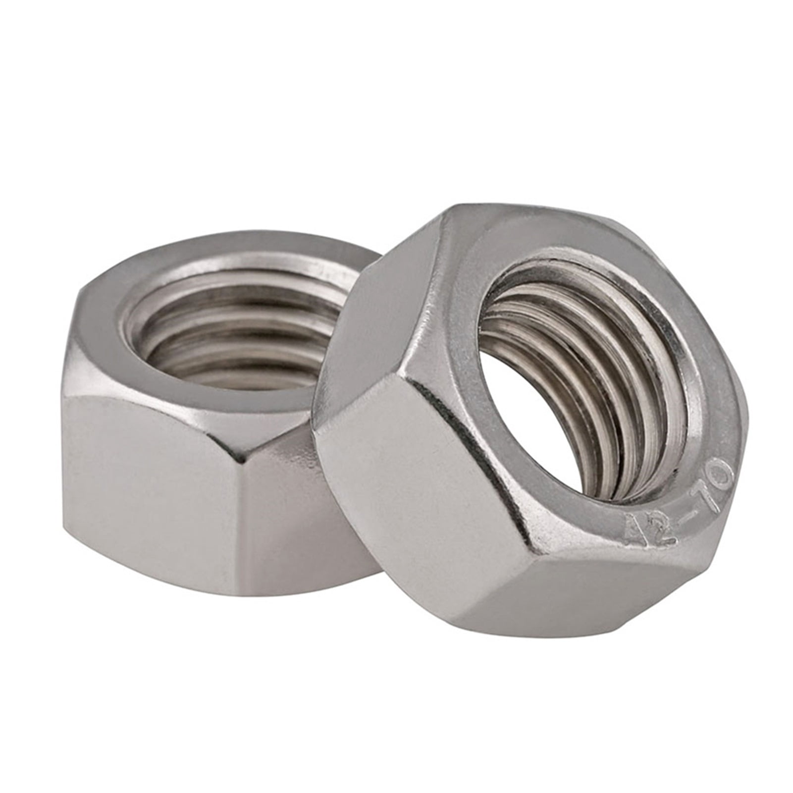 10/20Pcs 201 Stainless Steel Hexagon Nuts SUS Hex Nuts for M3 M4 M5 M6 ...