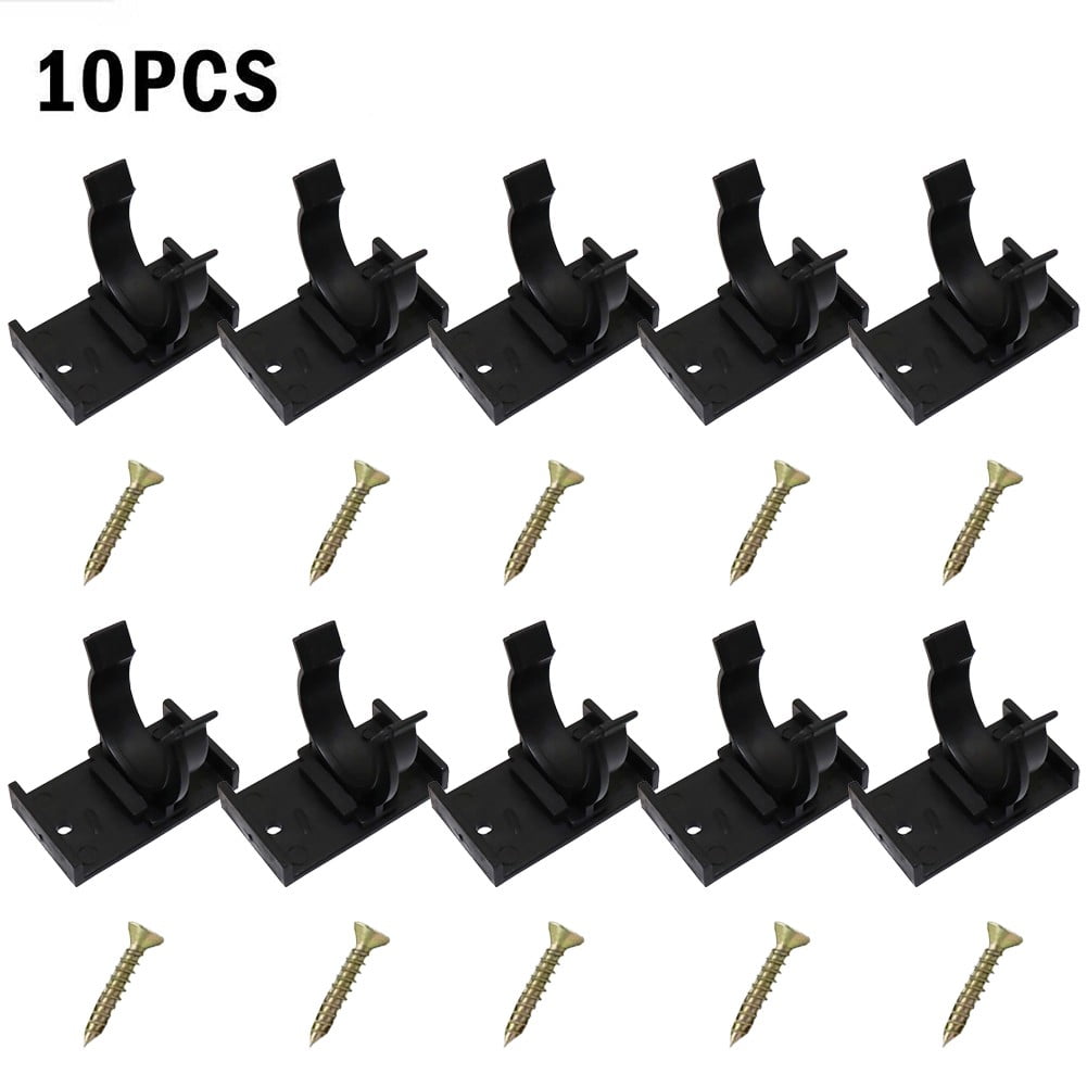 10/20Pcs Black Plastic Adjustable Cabinet Leg Clips for Kitchen Units ...
