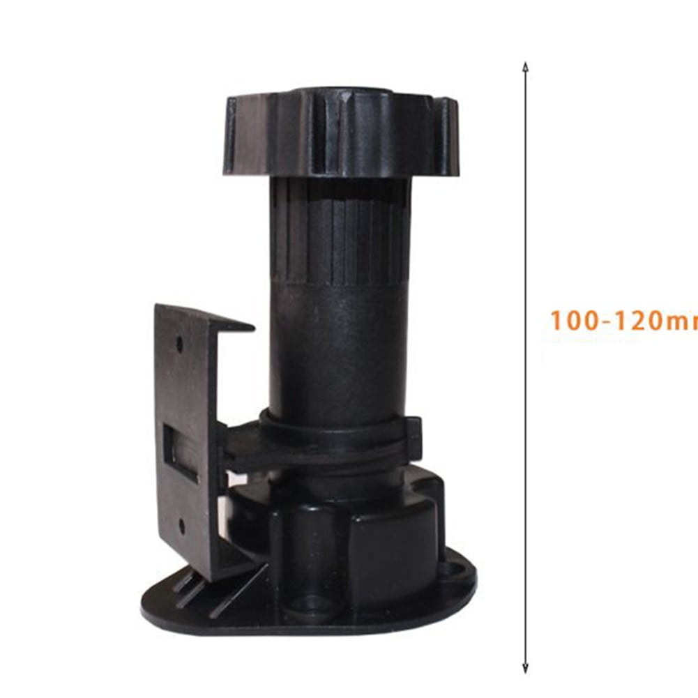 10/20Pcs Black Plastic Adjustable Cabinet Leg Clips for Kitchen Units ...