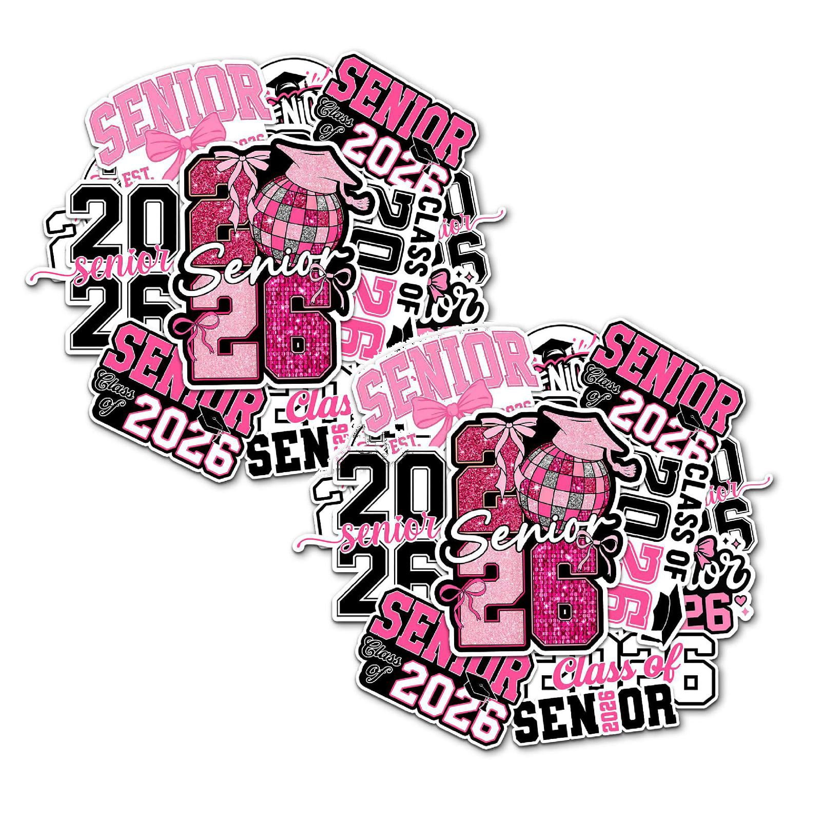 10/20Pcs Senior Class of 2026 Stickers Graduation Decals Waterproof for ...