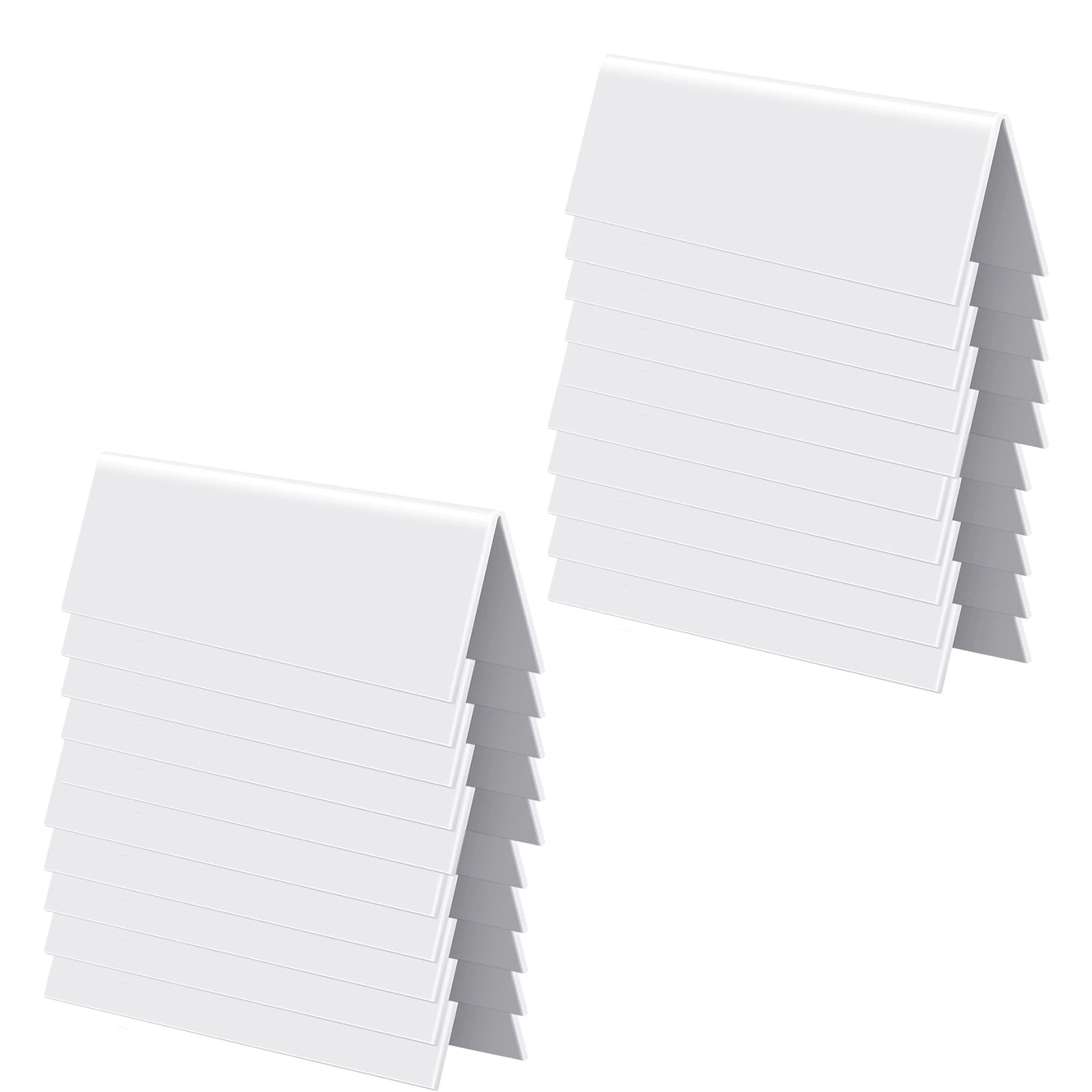 10/20Pcs V Shape Table Tent Cards Erasable Acrylic Table Name Sign For ...