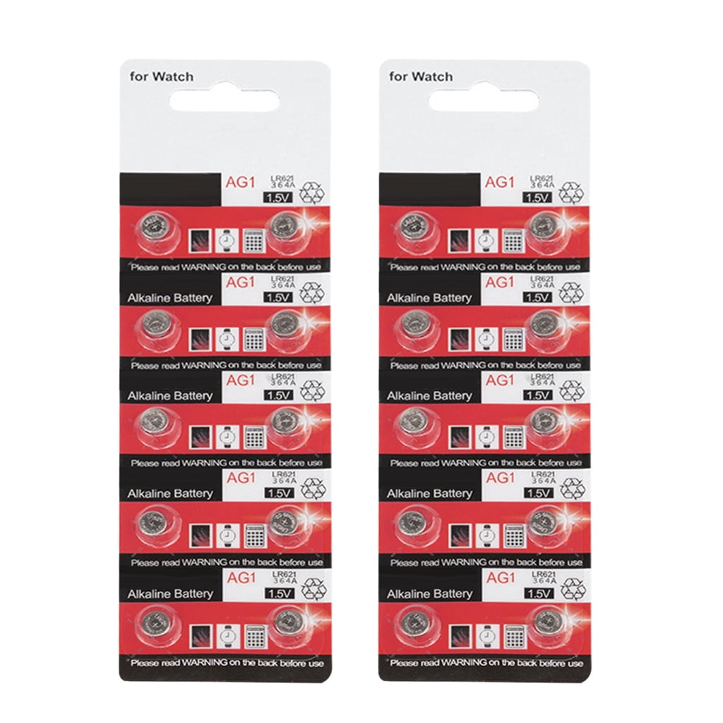 10/20Pieces AG1/LR621 Coin Cell Batteries, Long Last 1.5V Button ...